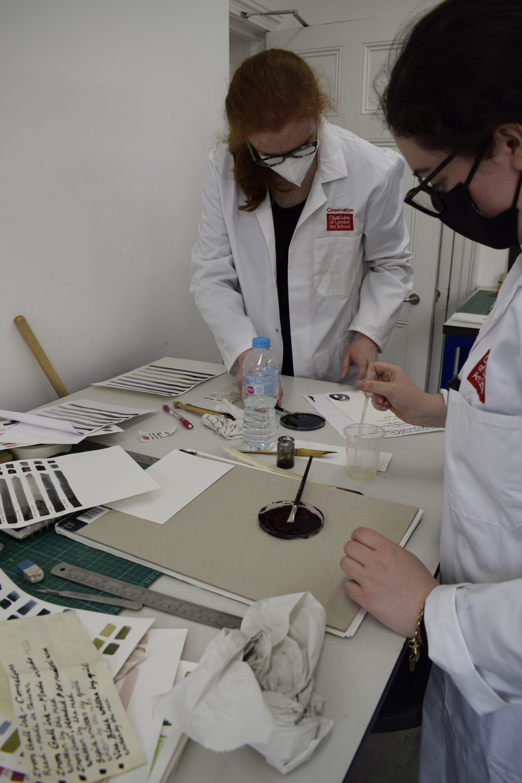 Books & Paper students study medieval colours | City & Guilds | London ...