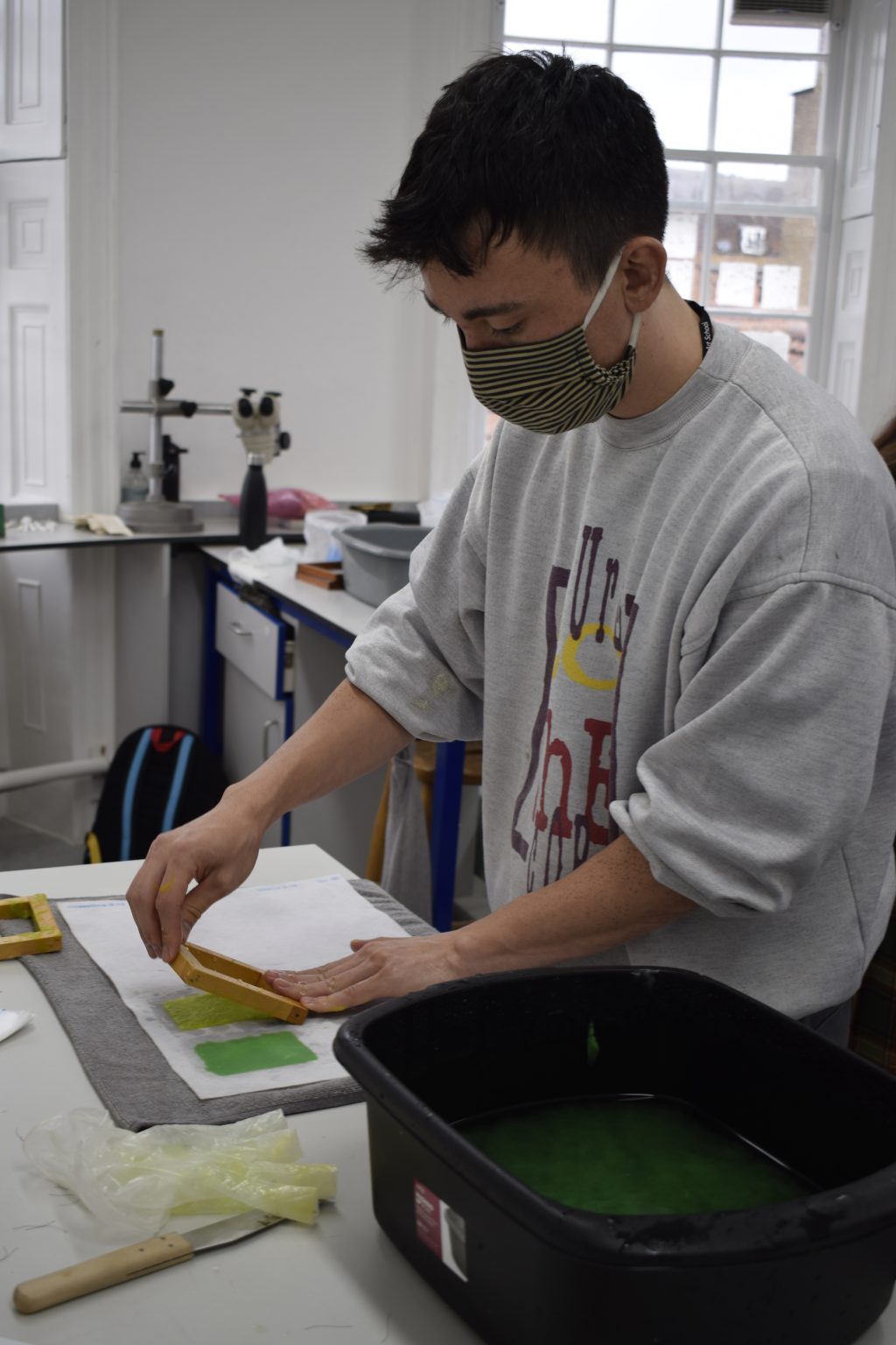 Books & Paper students learn paper-making techniques | City & Guilds ...